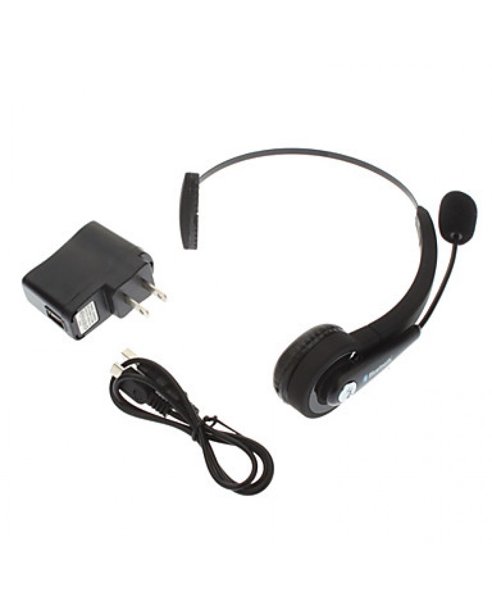 Silver Wireless Bluetooth Headset For PS3 Slim